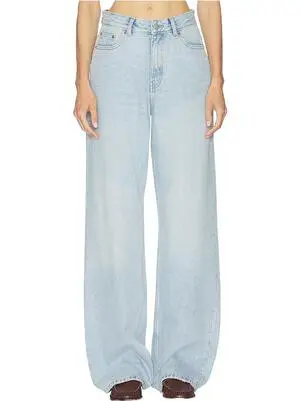 DR. DENIM Donna Wide Leg Jeans - Stream Light Used