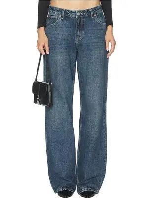 DR. DENIM Hill Wide Leg Jeans - Stream Dark Used