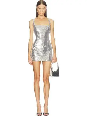 MICHAEL COSTELLO X Alethea Mini Dress - Silver