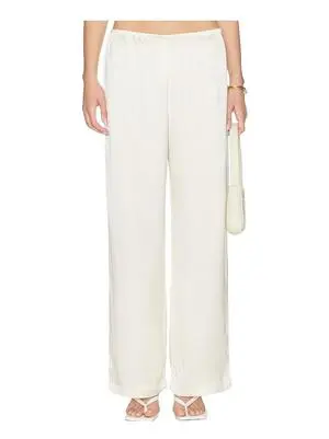 LESET LESET Barb Wide Leg Pant Creme