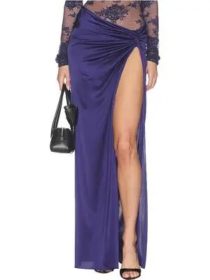 Andamane Zohra Maxi Twist Skirt - Purple Ink
