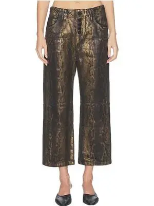 ALLSAINTS Tay Carpenter Jean - Snake Gold