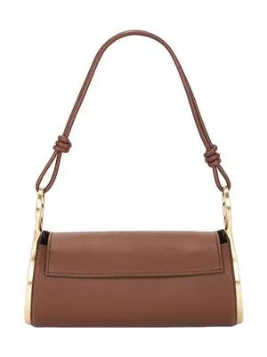 Cult Gaia Dahlia Shoulder Bag - Saddle