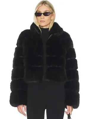 Generation Love Lyla Faux Fur Jacket - Black