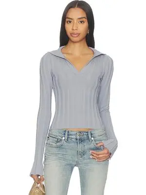 ALL THE WAYS Azarliah Sweater Top - Gray