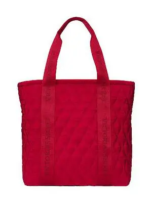 Victoria's Secret Quilted Tote Bag - Red