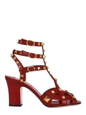 Valentino Garavani Studdy Sandal - Bright Red
