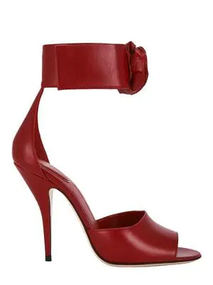 Valentino Garavani Drip Rose 105 Sandal Bright Red & Multicolor