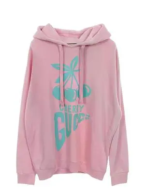 Gucci Cherry-print Hoodie - Pink