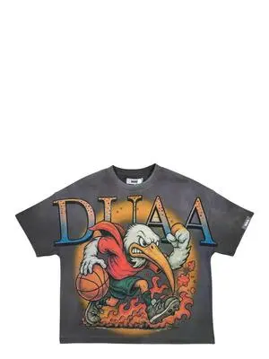 DUAA Bird Graphic T-shirt - Grey