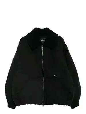 SONGZIO Panther-embroidered Down Jacket - Black