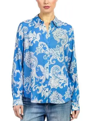 L'Agence Holly Floral Blouse - Blue