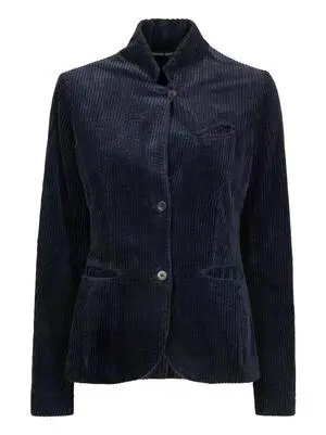 HANNES ROETHER Stand-Collar Corduroy Jacket