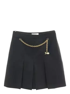 Celine Chain-detail Mini Skirt - Black