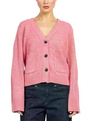 LISA YANG Danni D Pocket Button Cardigan - Pink