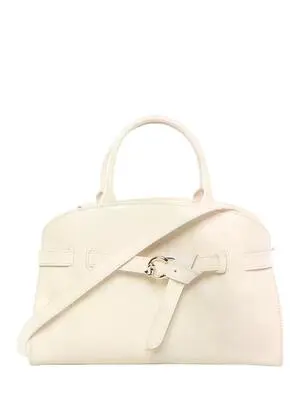COCCINELLE Buckle-strap Tote Bag - White