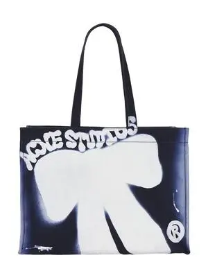 Acne Studios Spray Bow Shopper Bag - Navy Blue