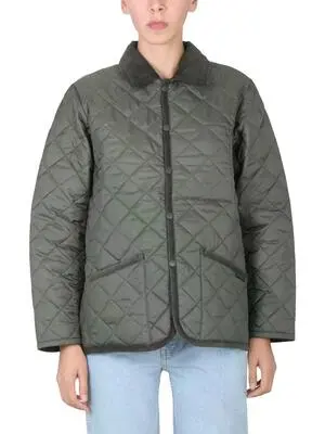 LAVENHAM Corduroy Quilted Jacket - Green