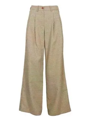 MAISON JEJIA Houndstooth Trousers - Neutrals
