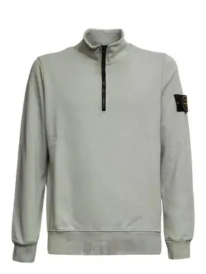 Stone Island Zip Fleece Sweater - Grey
