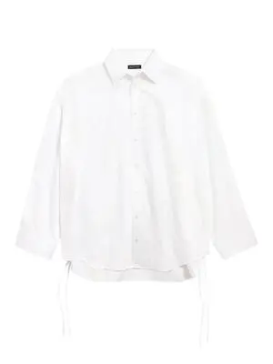 Balenciaga Drawstring-detail Shirt - White