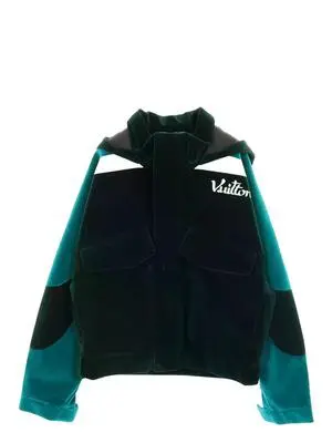 LOUIS VUITTON 2010s Velvet Hooded Jacket - Green