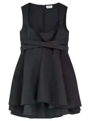 Alexander McQueen Sleeveless Mini Dress - Black