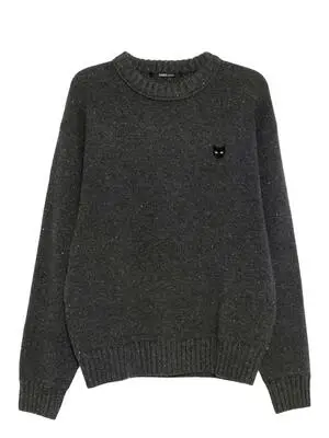SONGZIO Panther Embroidered Jumper - Grey