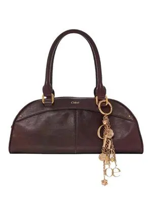 Chloé Charm Strap Tote Bag - Brown