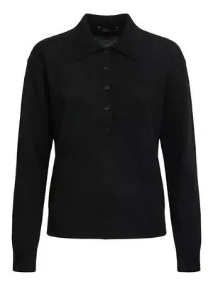 Max Mara Long-sleeve Frisia Polo Shirt - Black