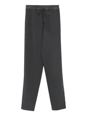 Elisabetta Franchi Crêpe Trousers - Grey