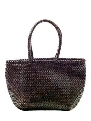 DRAGON DIFFUSION Small Grace Basket Woven Tote Bag