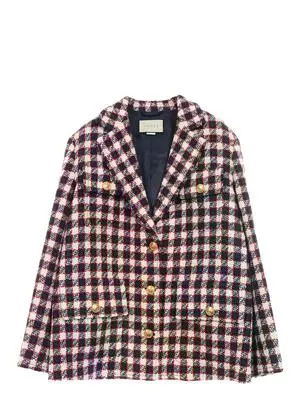 Gucci 2010s Tweed Check Jacket - White