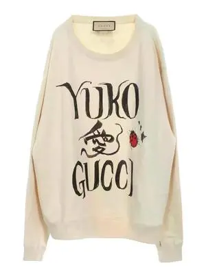 Gucci X Yuko Higuchi 10s Logo-print Sweatshirt - Neutrals