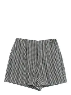 Fendi Check-patterned Shorts - Black