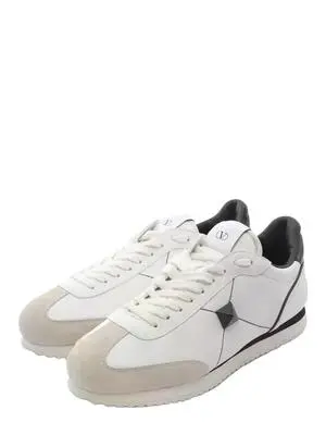 Valentino Garavani Rockstud Leather Sneakers - White