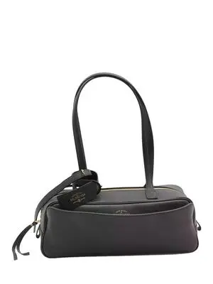 Balenciaga Embossed Top-handle Bowling Bag - Black