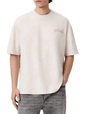 ALLSAINTS Odyssey Cotton Graphic T-shirt - Dusk White