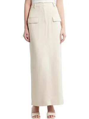 Oddmuse Tailored Maxi Trouser Skirt - Oat