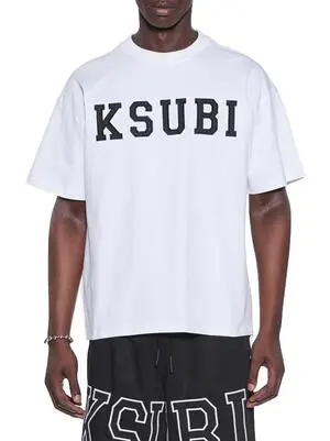 Ksubi Touchdown Appliqué T-shirt - Off White
