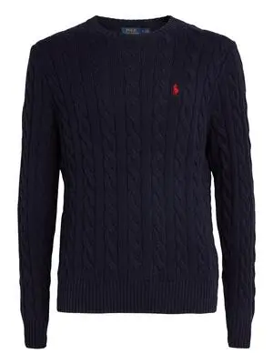 Polo Ralph Lauren Cotton Cable-knit Sweater - Navy