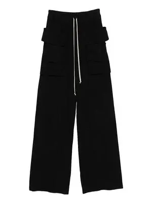 Rick Owens Cretch Wide Cargo Pants - Black