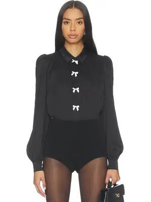 Generation Love Arly Bow Blouse - Black