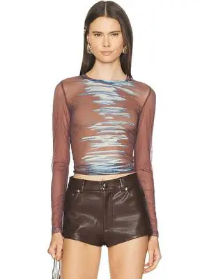 Ph5 Betta Mesh Top - Brown