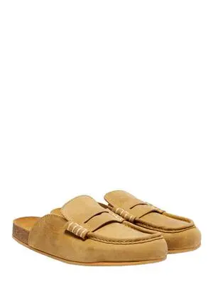 JW Anderson Suede Mules - Beige