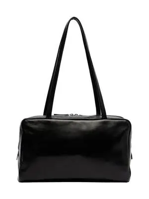 THE ROW Astra Leather Shoulder Bag - Black