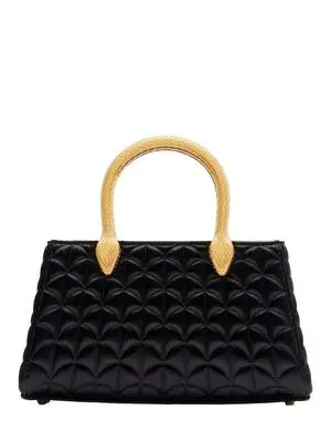 BVLGARI Serpentine Duette Top-handle Bag - Black