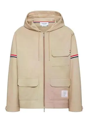 Thom Browne Armband Oversized Parka - Neutrals