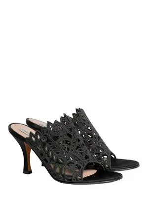 Alberta Ferretti Cut-out Sandals - Black