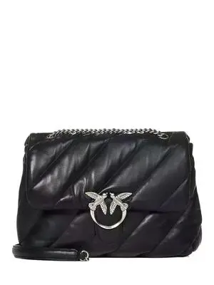 Pinko Love Birds Crossover Bag - Black